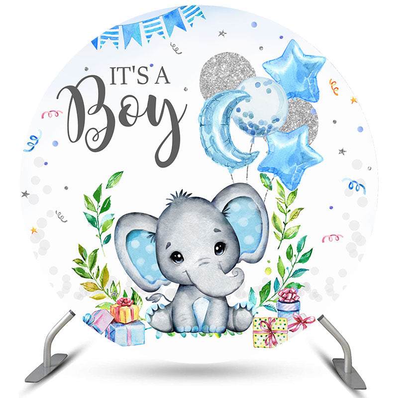 Boy elephant baby shower store