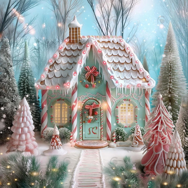 Allenjoy Gingerbread Path Photography Backdrop Gbsx-00637 – Allenjoy Studio