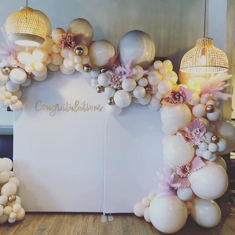Allenjoy 3X6FT Chiara Arched Backdrop Frame Custom Arched Wall Backdrop ...