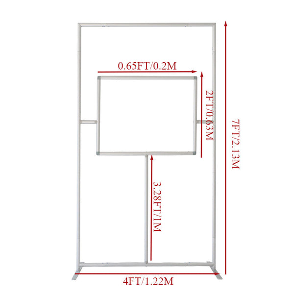 Allenjoy 4X7FT Hollow Collapsible Panel Party Photo Booth Backdrop Sta ...