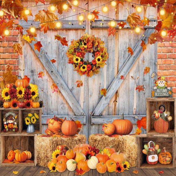 Allenjoy Autumn Harvest Barn Photography Backdrop GBSX-00125 – Allenjoy ...