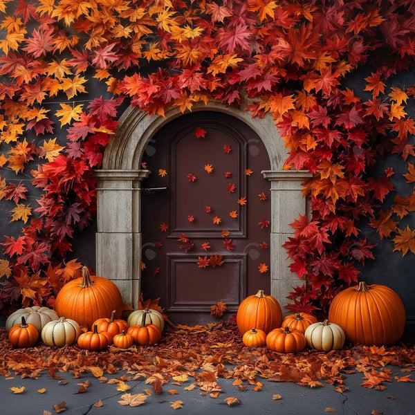 Allenjoy Autumn Leaves Arch Photography Backdrop GBSX-00134 – Allenjoy ...