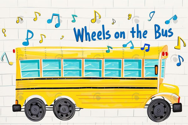 Back To School Bus Photography Backdrop GBSX-99624 – Allenjoy Studio