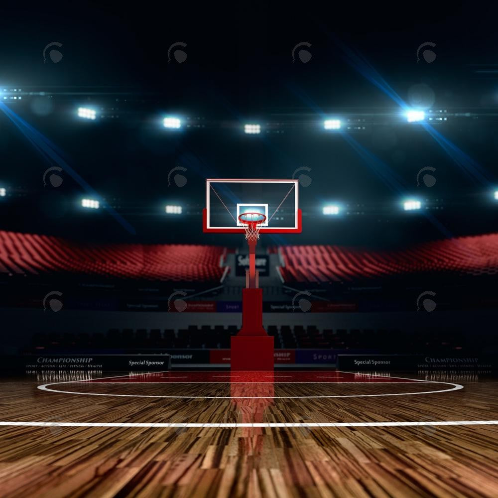 Allenjoy Basketball Court Photography Backdrop Gbsx-00719 – Allenjoy Studio