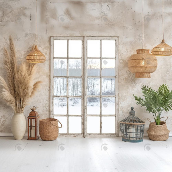 Allenjoy Boho Window Photography Backdrop Gbsx-00454 – Allenjoy Studio