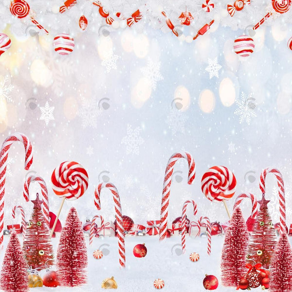 Allenjoy Chirstmas Candy Cane Photography Backdrop Gbsx-01068 ...