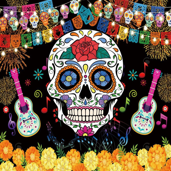 Allenjoy Day Of The Dead Photography Backdrop Gbsx-00252 – Allenjoy Studio