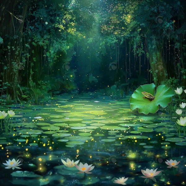 Allenjoy Enchanted Princess Pond Photography Backdrop Gbsx-01041 ...