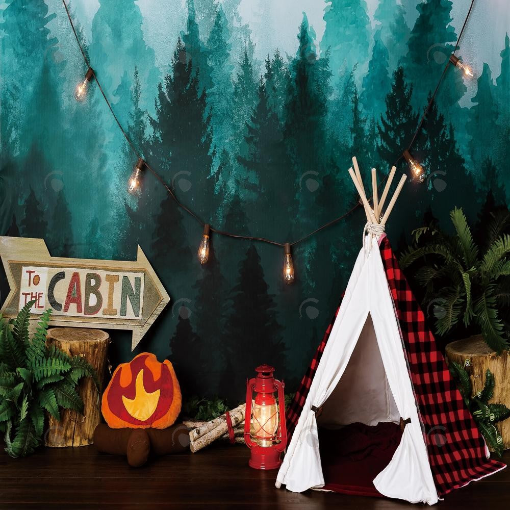 Allenjoy Forest Camping Photography Backdrop Gbsx-00683 – Allenjoy Studio