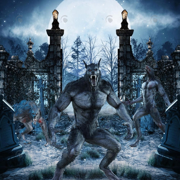 Allenjoy Halloween Night Werewolf Photography Backdrop Gbsx-00255 ...