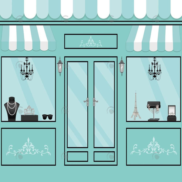 Allenjoy Shopping Spree Storefront Photography Backdrop Gbsx-00587 ...