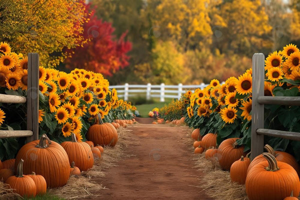 Allenjoy Sunflower Farm Path Photography Backdrop Gbsx-00805 – Allenjoy ...