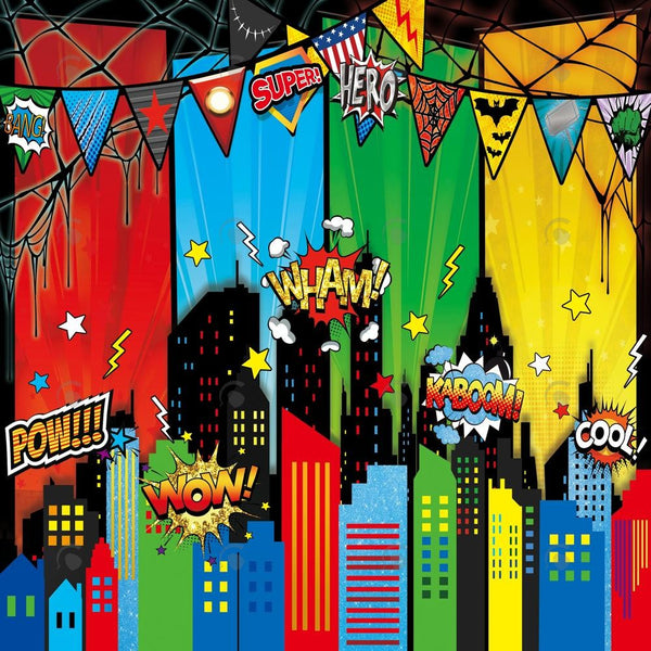 Allenjoy Superhero Cityscape Photography Backdrop Gbsx-00931 – Allenjoy ...
