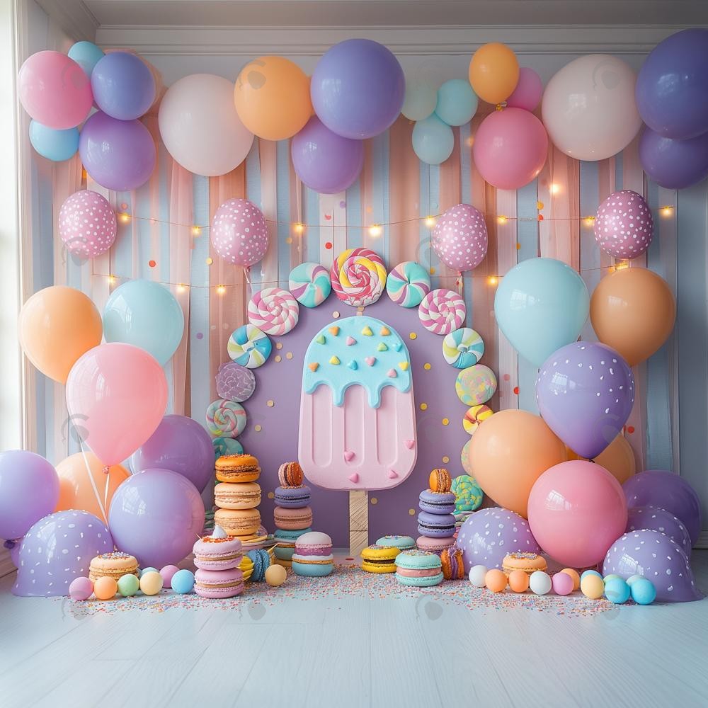 Allenjoy Sweet Ice Cream Photography Backdrop Gbsx-00856 – Allenjoy Studio
