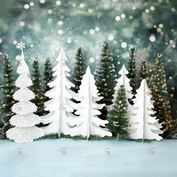 Allenjoy Winter Frosted Forest Photography Backdrop Gbsx-01136 ...