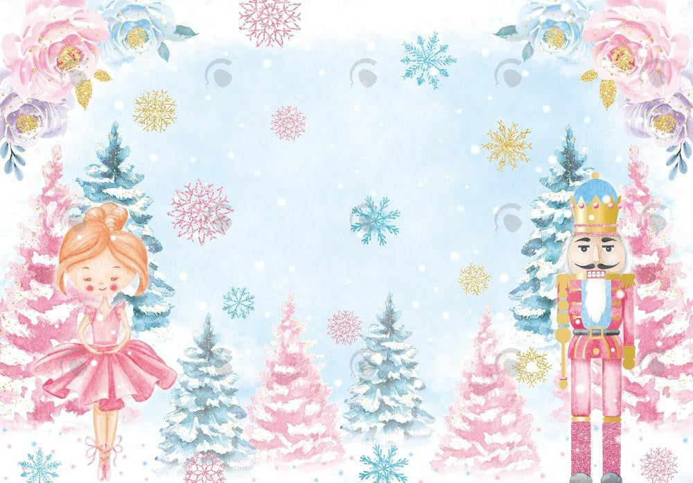 Allenjoy Winter Nutcracker Ballet Photography Backdrop Gbsx-01024 – Allenjoy Studio
