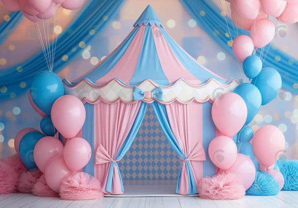 Pink Carnival Theme Party Pink Carnival Theme Party Bundle, Invitation
