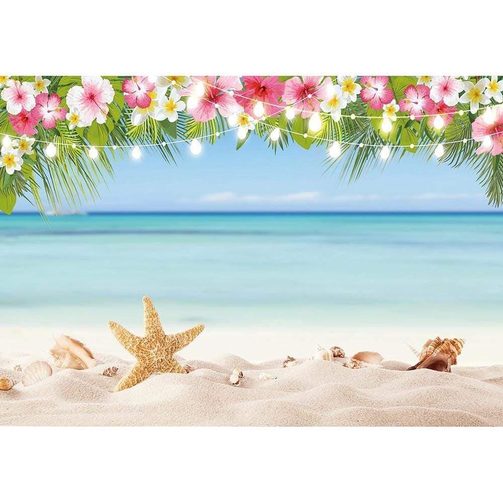 Allenjoy Hawaii Summer Tropical Beach Luau Backdrop – Allenjoy Studio
