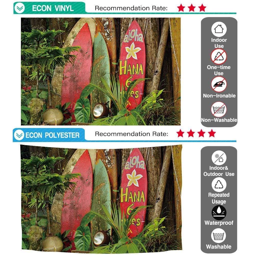 Allenjoy Hawaii Aloha Surfboard Tropical Jungle Summer Backdrop ...