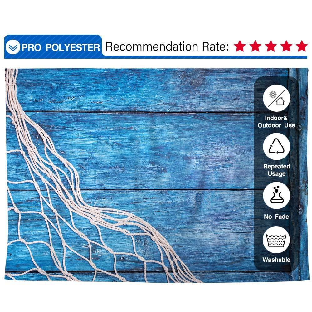Allenjoy Sea Blue Wood Wall Fishing Net Backdrop – Allenjoy Studio