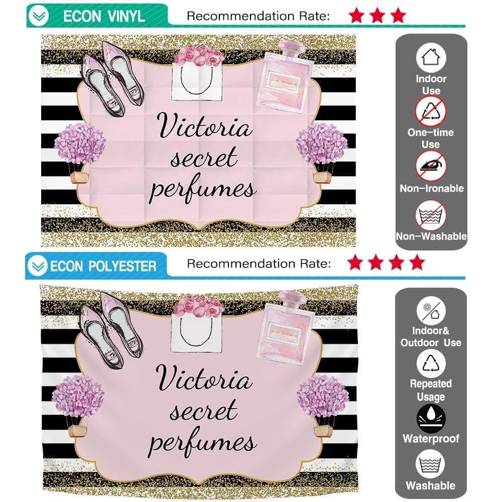 Allenjoy Victoria Secret Perfumes Golden Stripe Birthday Backdrop ...